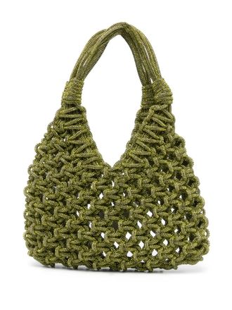 Hibourama Bags petit sac Vannifique &agrave; ornements en cristal - Vert