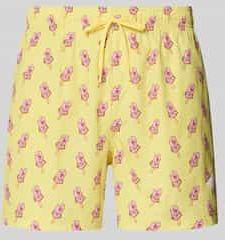 Jack & Jones Badehose im Allover-Look Modell MAUI VIBES NOVELTY