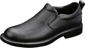 Generic Mocassins en cuir v&eacute;ritable pour homme - Style d&eacute;contract&eacute; - Doux et confortable - Pour la marche, la conduite, les voyages, Noir, 42 2/3 EU