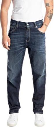 Replay Herren Jeans Sandot Tapered-Fit Original, Bleu foncé 007 (Blau), 31W / 34L