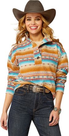 Ariat Womens Hometown Sweatshirt Long Sleeve in Fallon Serape Print, Size Medium, by Ariat