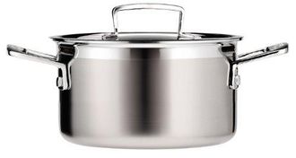 LE CREUSET Le Creuset Cocotte Ronde avec Couvercle, 20 cm, Inox 3-ply, Capacit&eacute; 3 L, Argent&eacute;,96200720001000