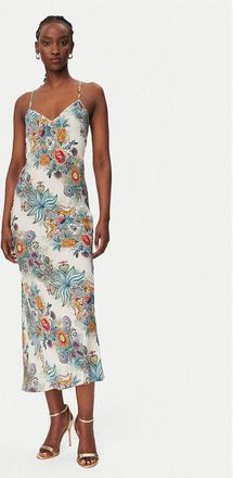 Just Cavalli Sommerkleid 80PAO925 NS837 Himmelblau Slim Fit