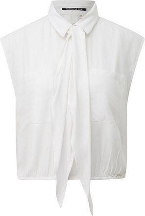 QS by s.Oliver Blusentop Bluse &Auml;rmellose Bluse mit Schluppen-Detail