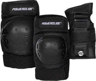 Powerslide Basic 3 Pack Protectie set (Kleur - Zwart, Maat - XXS)