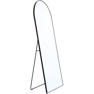 Sweeek Sweeek - Miroir sur pied en aluminium 80 x 200 x 2,8 cm noir - Justin