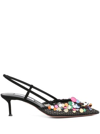 Aquazzura escarpins Can Can 50 mm - Noir