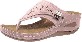 Generic Sandales orthop&eacute;diques compens&eacute;es pour femme, avec soutien de la vo&ucirc;te plantaire, sandales d&eacute;t&eacute; confortables, habill&eacute;es et d&eacute;contract&eacute;es, sandales de 