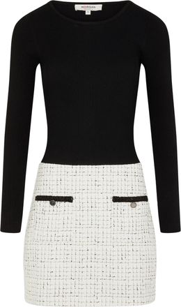 Morgan Damen 251-rblock Kleid, Off White/Schwarz, 34