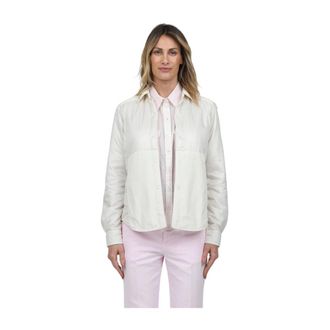 Aspesi Nylon Hemd-Stil Eryn Jacke - - Jackets - Damen - Beige - M