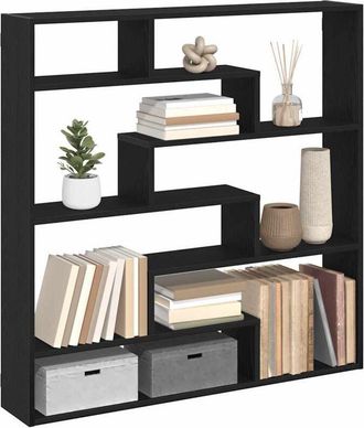 vidaXL Vidaxl - tag&egrave;re cube murale 7 compartiments noir bois ding&eacute;nierie