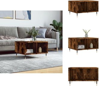 vidaXL Couchtisch R&auml;uchereiche 60x50x36,5 cm Holzwerkstoff - Couchtisch - Wohnzimmerstil - Holzm&ouml;bel - Rauchereiche M&ouml;bel - Sideboard