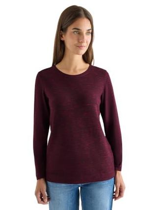 Cecil 3015484 Pull structur&eacute;, Eggplant Red Heather Melange, L Femme