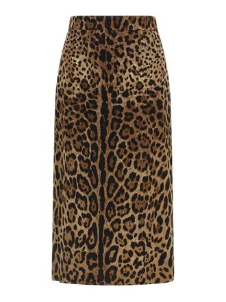 Dolce & Gabbana Jupe Midi - Marron