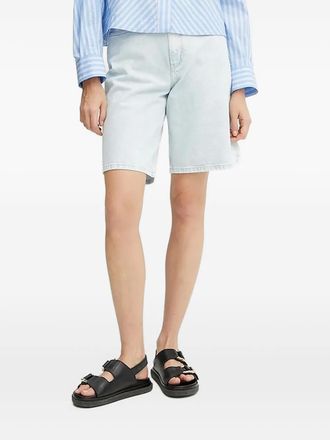 IVY OAK short en jean à effet délavé - Bleu