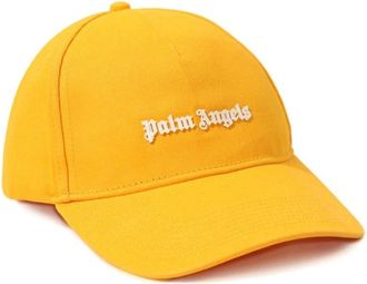 Palm Angels Homme, Accessoires, Jaune, Taille: ONE Size Casquette de baseball classique avec logo