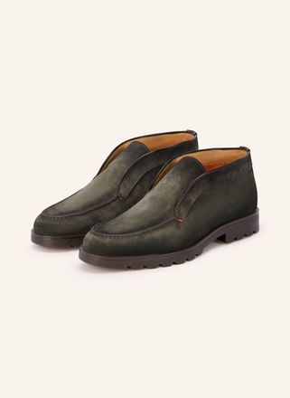 Santoni Stiefeletten Rock gruen