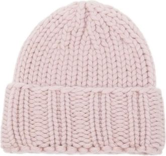 Liska bonnet en maille épaisse - Rose