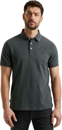 PME Legend Herren Poloshirt Short Sleeve Polo Stretch Pique - Regular Fit S-5XL, Größe:XXL, Farbe:9076 Dark Slate