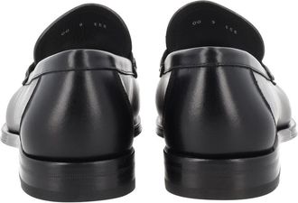 Ferragamo Gancini Leather Loafer - Black