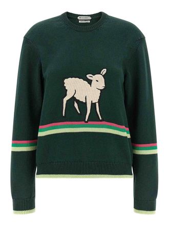 J.W.Anderson J. W. Anderson Pull Col Rond - Vert