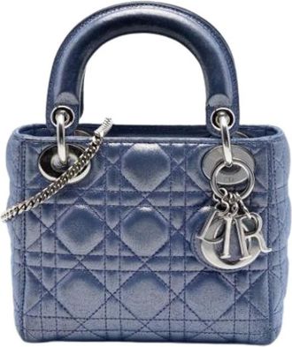 Dior Pre-owned Lady Dior - Femme - Pre-owned - Bleu - Taille: ONE Size