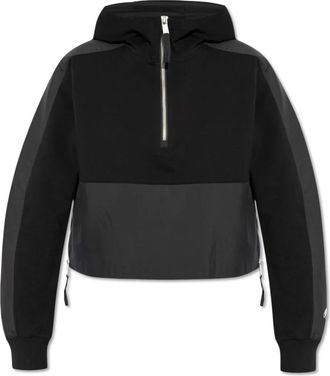 Moose Knuckles Femme, Sweatshirts et sweats &agrave; capuche, Noir, Taille: 42 FR Mixmedia Pullover Sweat &agrave; capuche