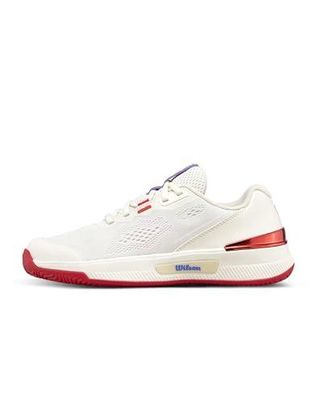 Wilson Femmes Intrigue Pro USO Chaussures De Tennis Chaussures Toutes Surfaces Cr&egrave;me-Rouge EU 39 1/3 Neu