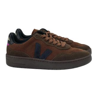 Veja Wildleder-Walnuss Sneaker V-90 - - Shoes - Damen - Braun - 36 EU