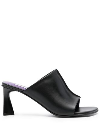 Stella McCartney mules Elsa 90 mm en cuir - Noir