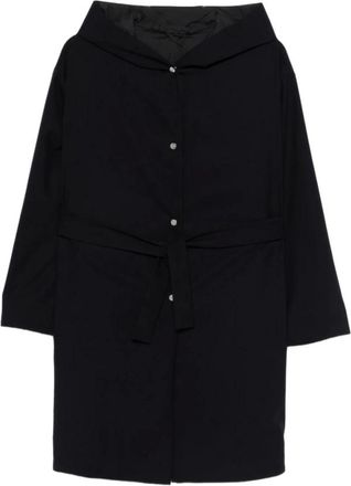 Herno Femme, Manteaux, Bleu, Taille: 36 FR Manteau &agrave; Capuche R&eacute;versible