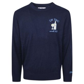 MC2 Saint Barth Pull l&eacute;ger Heron - Homme - Pulls - Bleu - Taille: M