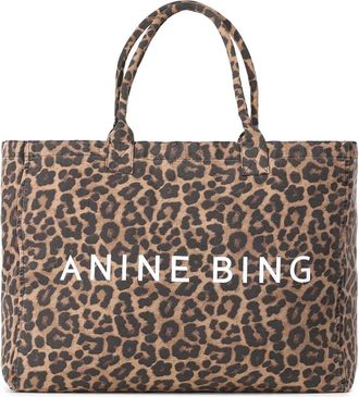Anine Bing Crossbody Bags - Tote Bag mit Animalprint - Gr. unisize - in Braun - f&uuml;r Damen