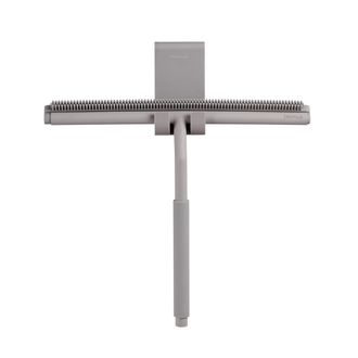 Blomus Duschabzieher -LAVEA- | Farbe Satellite | 22L x 26B cm | Duschwischer Grau | Fensterabzieher aus Silikon mit Metall-Kern für Dusche, Badezimmer, Spieg