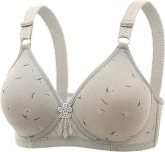 Generic D&eacute;bardeur pour femme - Bretelles r&eacute;glables - Couverture compl&egrave;te - Soutien-gorge confortable sans armatures - Soutien-gorge sans armatures, gris, 38