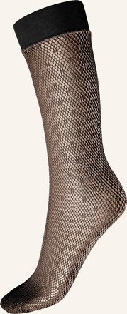 Wolford Feinstrumpf-S&ouml;ckchen Dotted Net schwarz