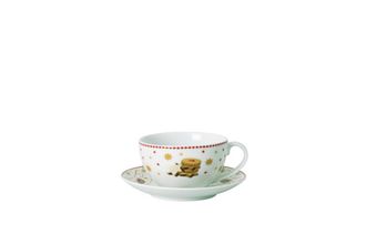 Hutschenreuther Christmas Love Jumbotasse 2-tlg.bestehend aus Jumbo-Obertasse 0,430 l und Jumbo-Untertasse &Oslash; 17,5 cm, Rot/Ausflug, Einfarbig (Getaway Solids)