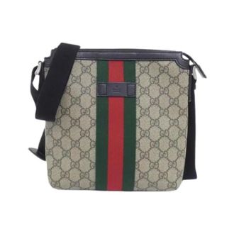 Gucci unisex, Pre-owned, Gris, Taille: ONE Size Sac bandouli&egrave;re GG Supreme Pre-owned