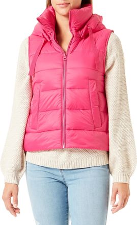 Marc O'Polo Recycled no down, vest, detachable hood, welt pockets, side slits