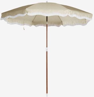 Sklum Sklum - Parasol Jarko Ø230 cm en tissu et acier Tapioca Beige
