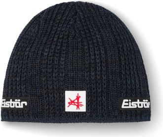 Eisb&auml;r M&uuml;tze Herren Rene Ski Austria Blau - Merino Winterm&uuml;tze f&uuml;r M&auml;nner - mit Fleece sch&uuml;tzt vor K&auml;lte und Wind - Strickm&uuml;tze warme Beanie weiche Bequeme H