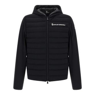 Moncler Zip-Cardigan mit Rei&szlig;verschluss - - Jackets - Herren - Schwarzk - XL