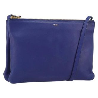 Celine Sac bandouli&egrave;re vintage doccasion - Femme - Pre-owned - Bleu - Taille: ONE Size
