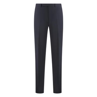 Ermenegildo Zegna Ma&szlig;geschneiderte Wollhose mit Ges&auml;&szlig;taschen - - Trousers - Herren - Blau - L