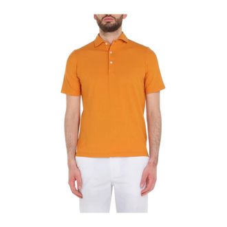 Lardini Baumwoll-Polohemd - - Tops - Herren - Orange - L