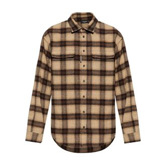 Dsquared2 Homme, Chemises, Brun, Taille: L Chemise à Manches Longues à Carreaux