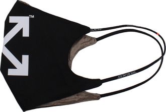 Off-white Masque facial blanc cass&eacute; pour hommess Coton Noir