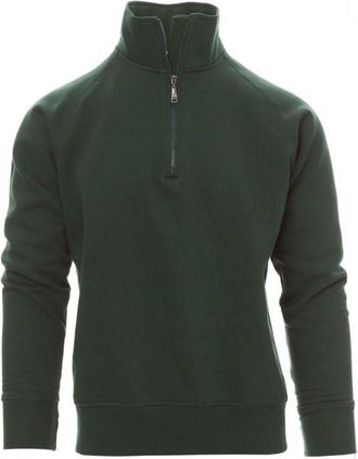 noTrash2003 Half Zip Sweatshirt - Workwear Sweater kompatibel mit Payper Miami, f&uuml;r B&uuml;ro, Arbeit und Freizeit, elastischem Feinripp an &Auml;rmeln und Taille, 300g/qm,