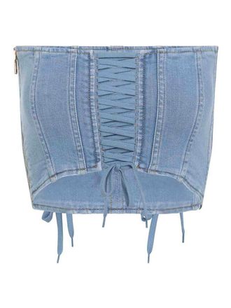 Elisabetta Franchi Top - Bleu Clair