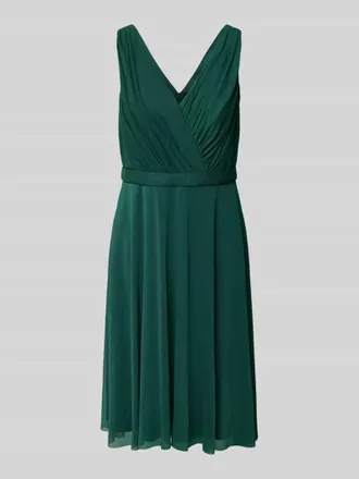 Troyden Collection Cocktailkleid mit V-Ausschnitt